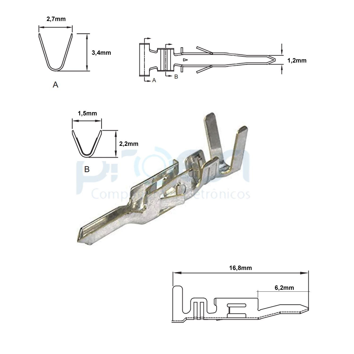 Terminal Mini fit Macho