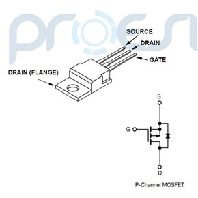 Transistor Mosfet IRF9640 - PNP -200 Volts -11 Amper | Proesi
