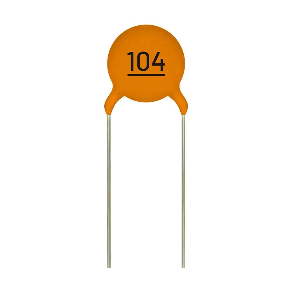 Capacitor Cerâmico Disco 100nF- 100K - 50V