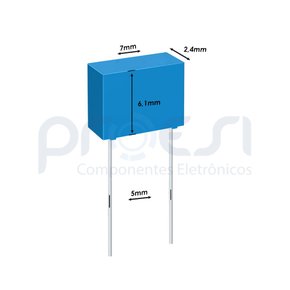 Capacitor Poliéster Epcos 82nf -82K/63V (0,082UF/63V)