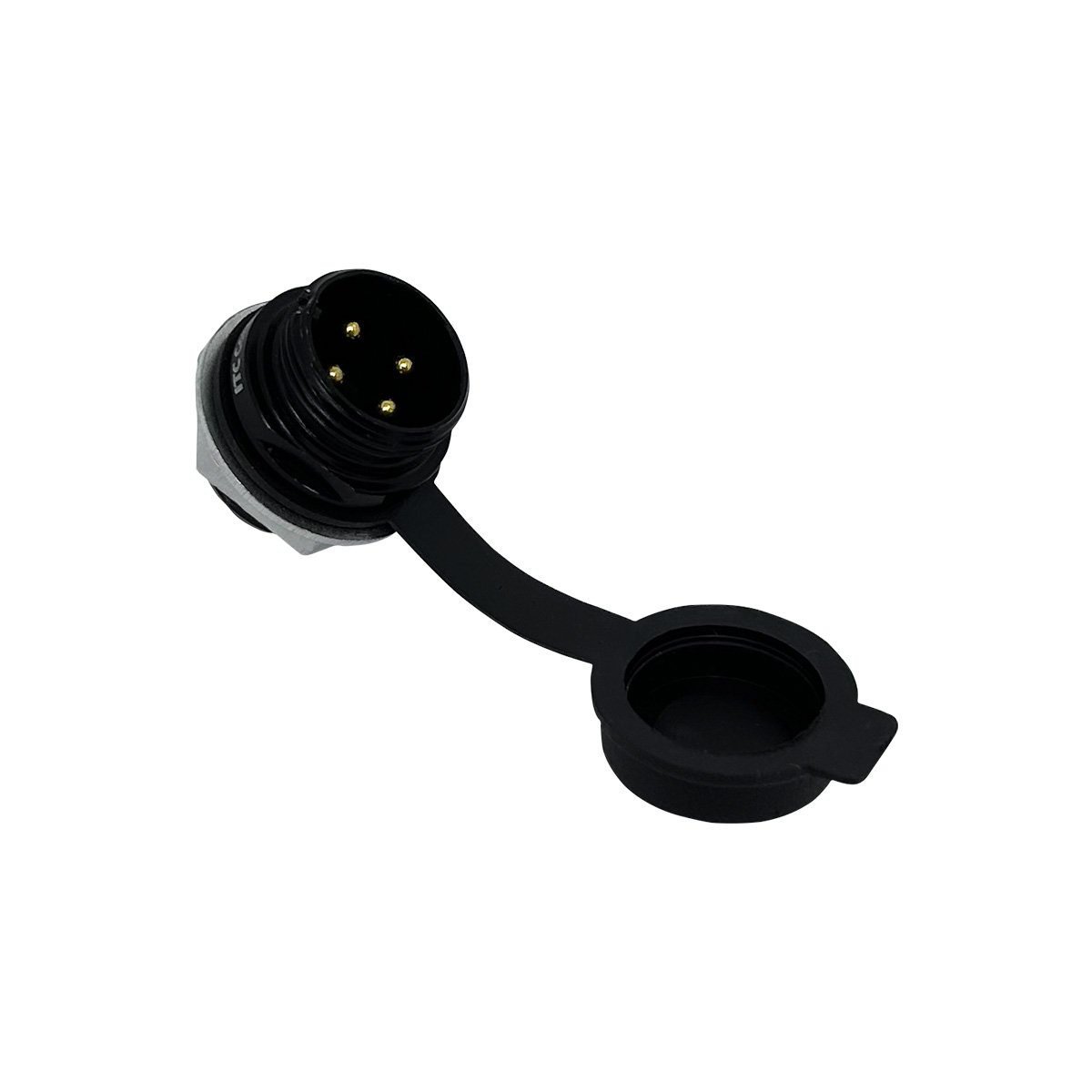 Conector Circular ITC M16 4 Vias Macho 10A Base Redonda IP60