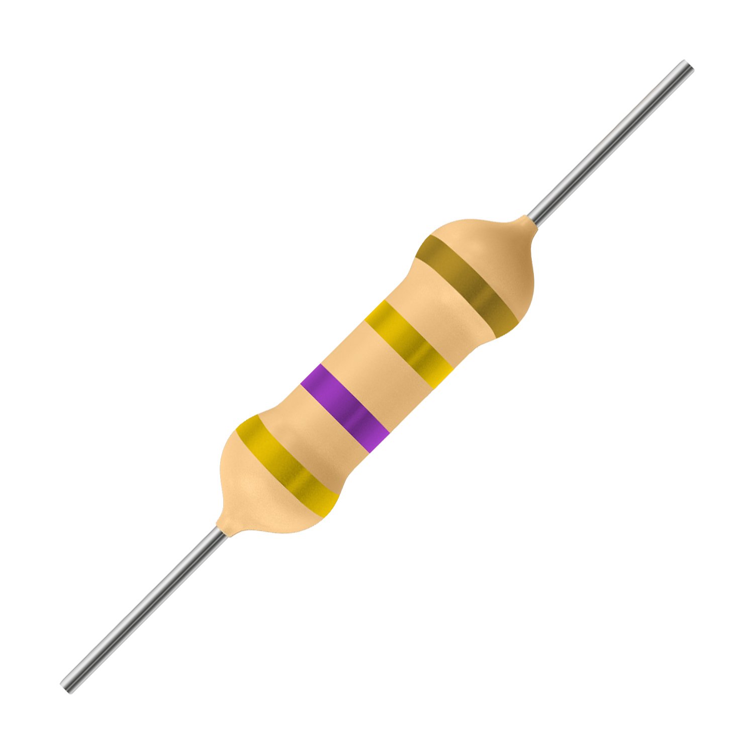 Resistor 470K Ohms com Potência 1/4W e Precisão de 5%