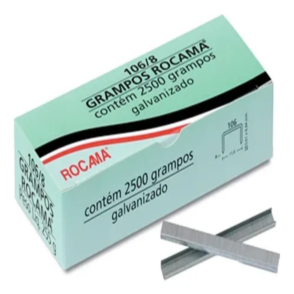 Grampo Manual Rocama 106/8 (2,500 Unidades) Único