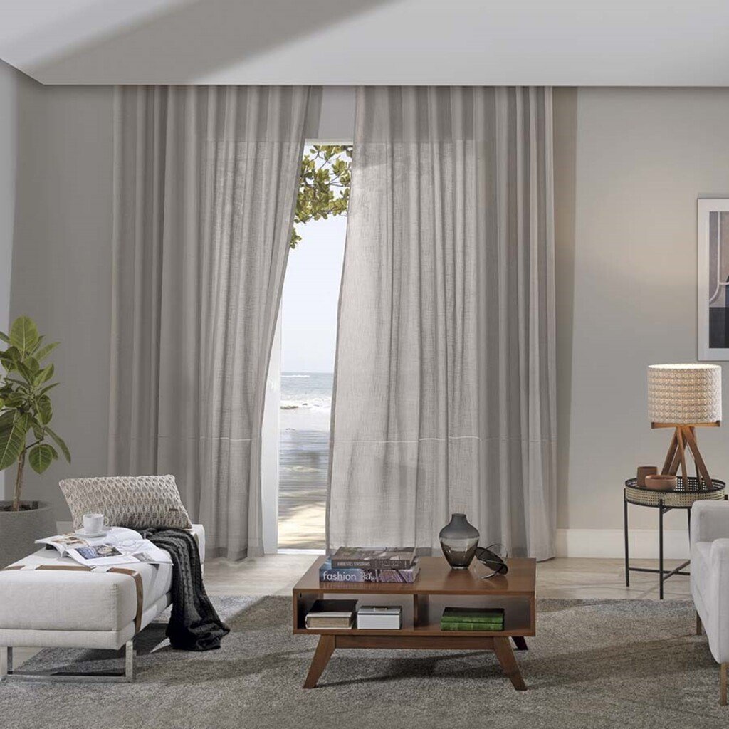 Cortina Inove Monaco Barrada 5,40x2,80m Branco