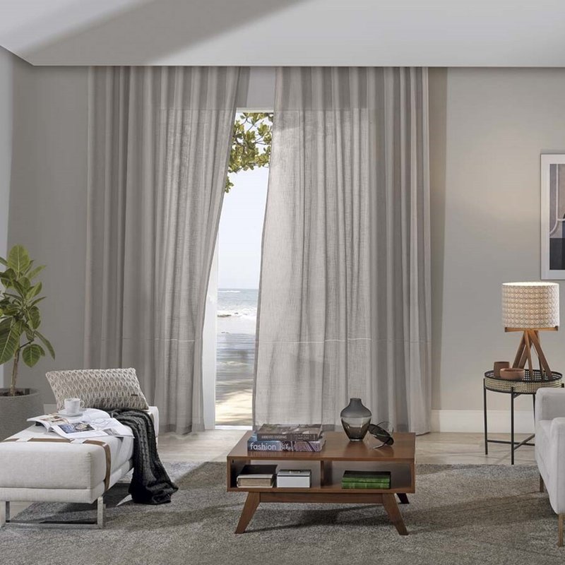 Cortina Inove Monaco Barrada 5,40x2,80m Branco