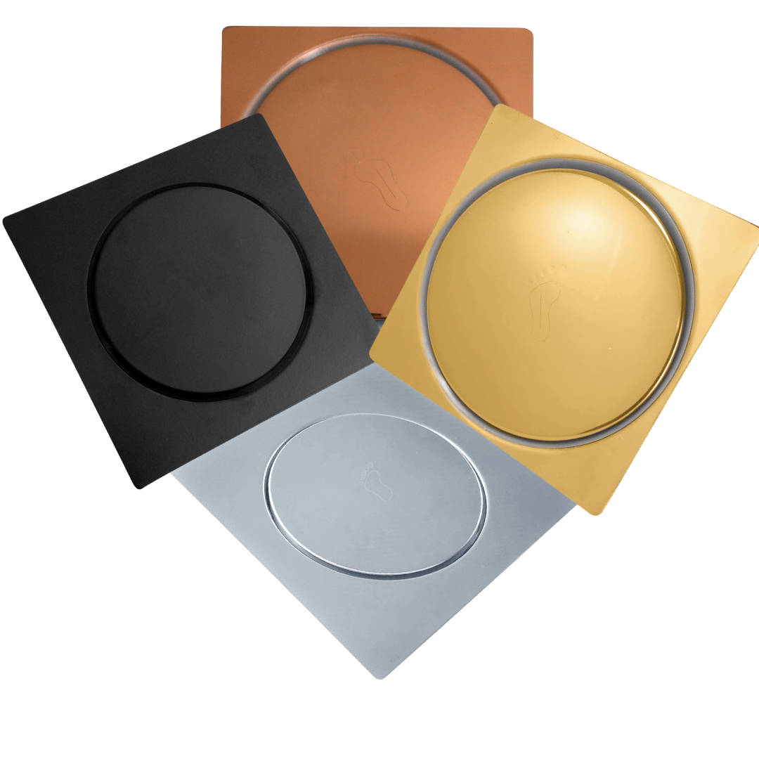 Ralo Click Quadrado 15x15cm Gold