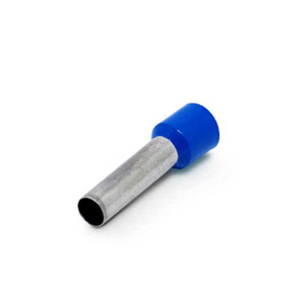 Terminal Pré-Isolado Pino Tubular 2,5mm² - Azul - 50 Unidades