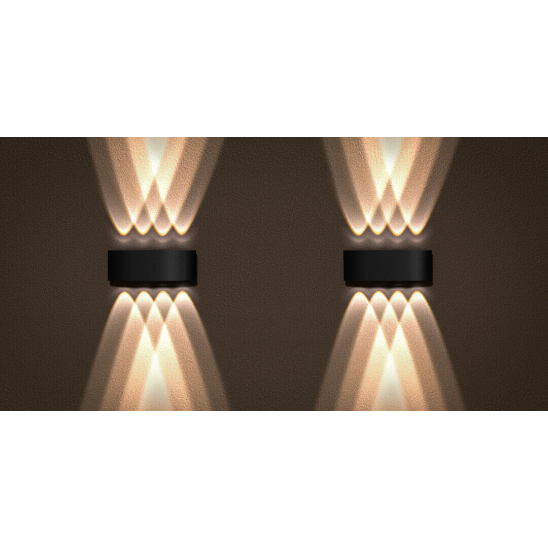 Arandela Led Lentille Quatre Branca 8W Amarelo 3000K