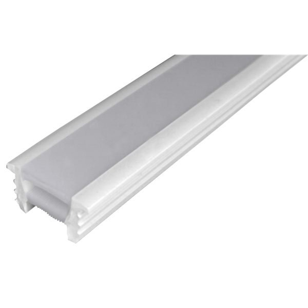 Perfil de Embutir Flexível Branco
