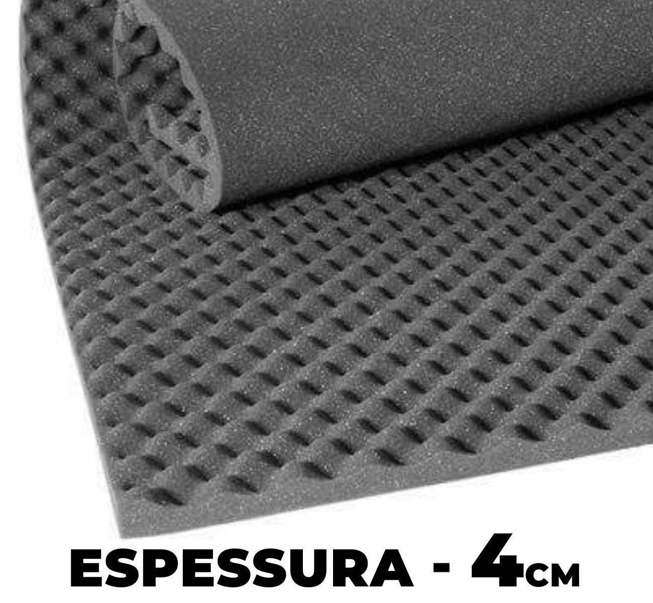 Espuma Perfilada/Acústica - D28 - Espessura 4 cm