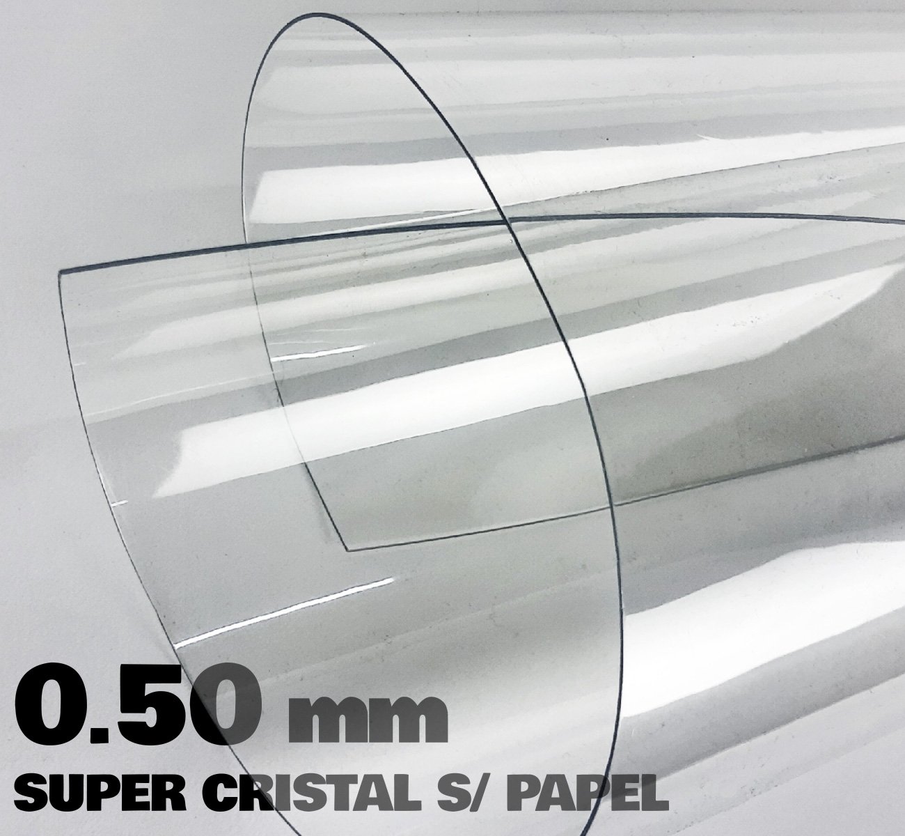 Plástico Transparente Super Cristal S/ Papel - 0.50mm
