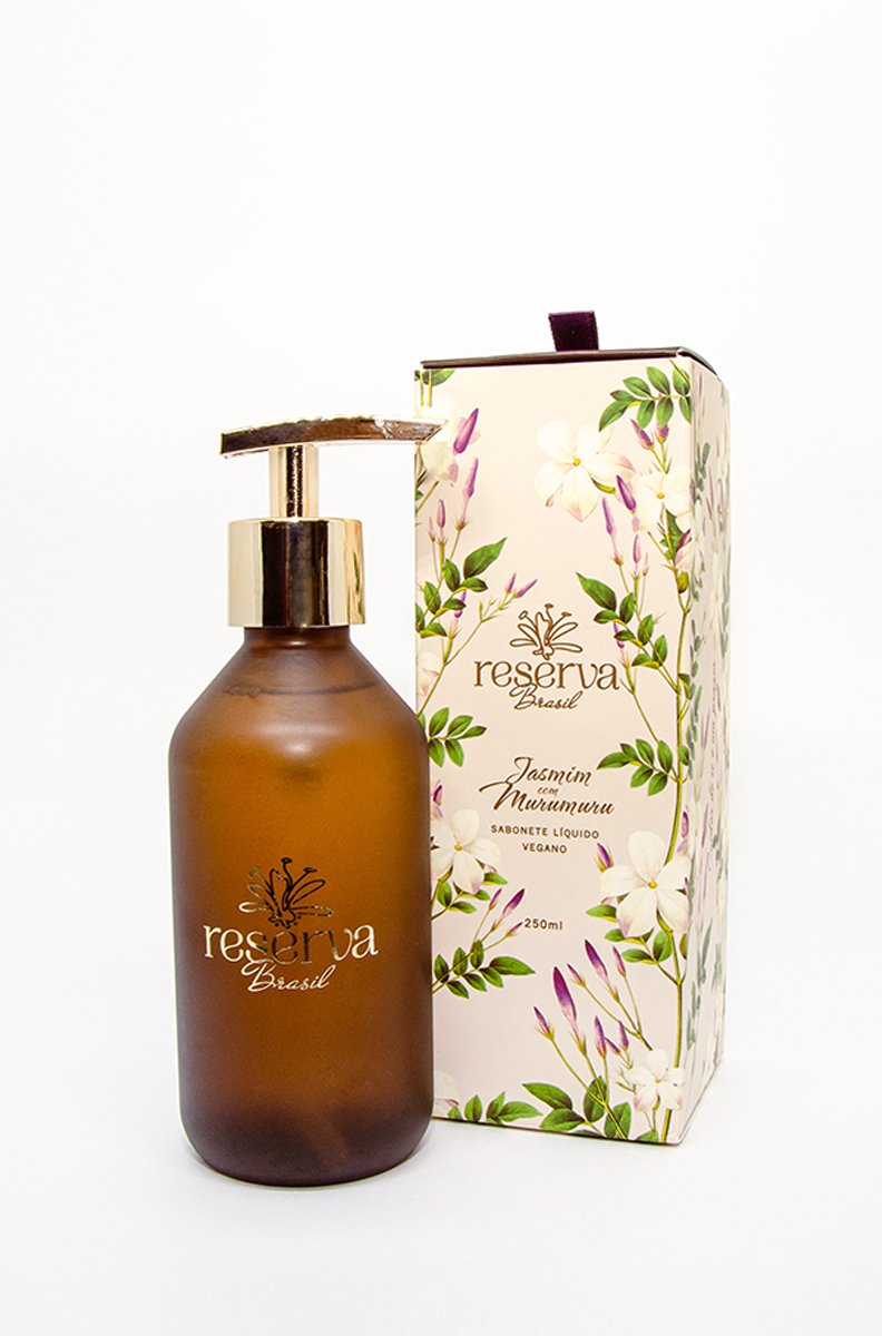 Sabonete líquido Vegano Jasmim com Murumuru 250ml (vidro) | Reserva ...