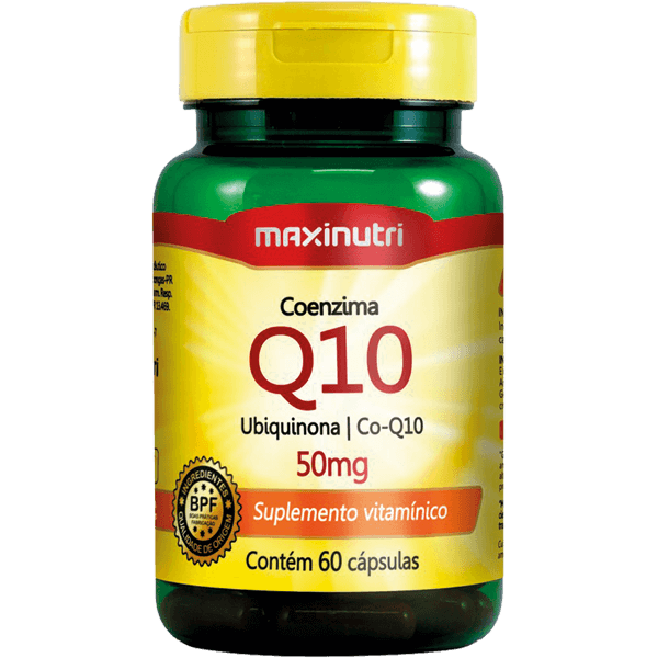 Coenzima Q10 50mg 60 Cápsulas Maxinutri