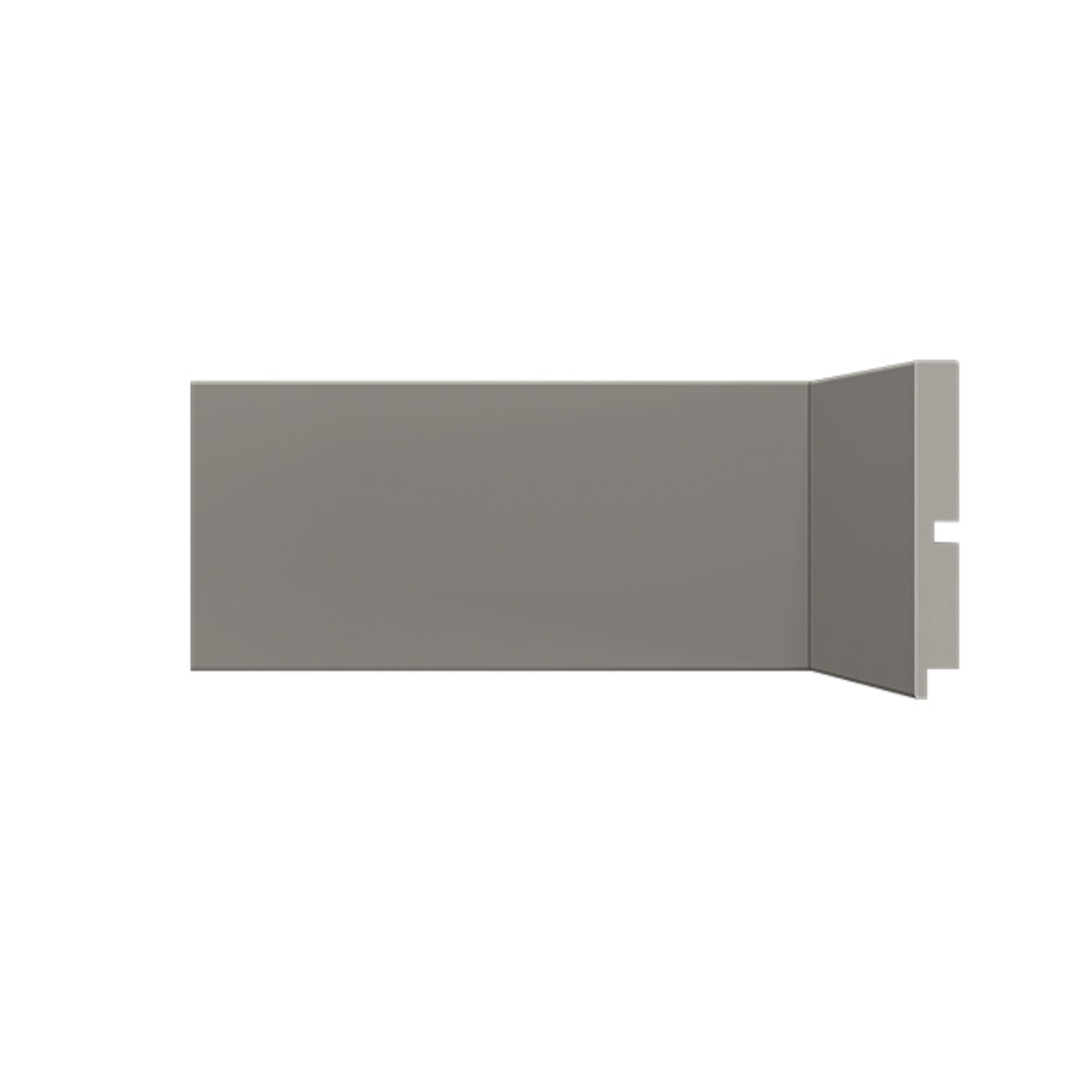 Rodape 10cm Liso Cinza Titanium 454 Santa Luzia - Rodapé Shop