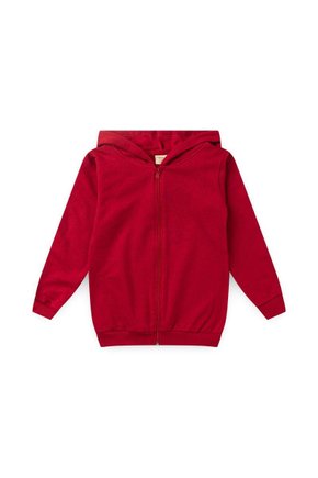 Jaqueta Menina Em Moletom Com Capuz