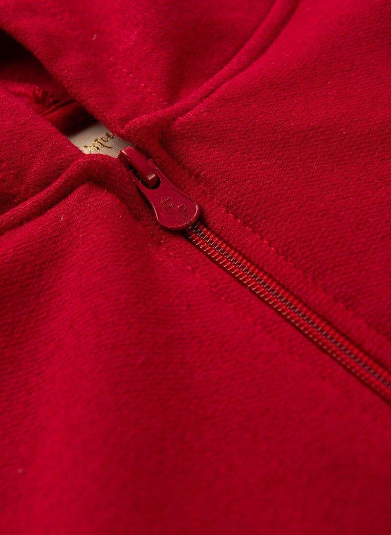 Jaqueta Menina Em Moletom Com Capuz