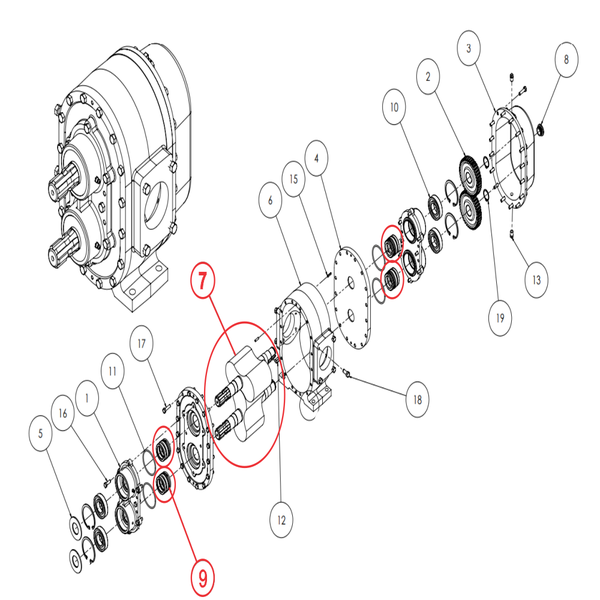 Kit 2 Rotor Lobular Com 4 Selos Mecânicos Para Tanque de Esterco Mepel ...