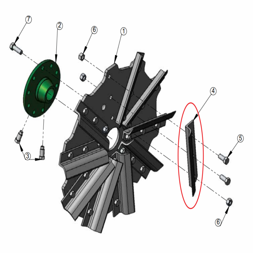 Kit 10 Facas do Rotor Para Ensiladeira JF 90 Z10 e 92 Z10 Código ...