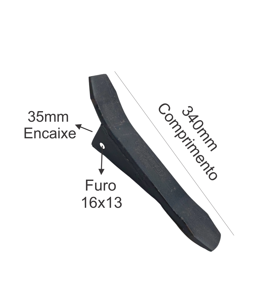 Bico/Ponta Forjada Para Escarificador Stara Fox Código 0348