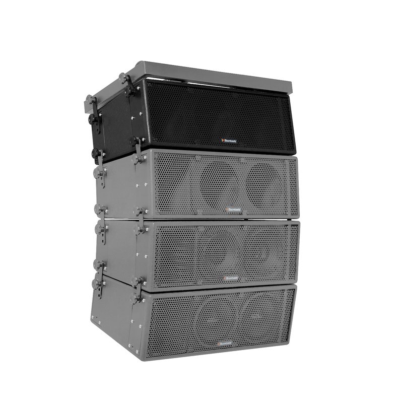Caixa para Palco Line Array LR208 para 2 de 8" - Com Furo para Guia de ...