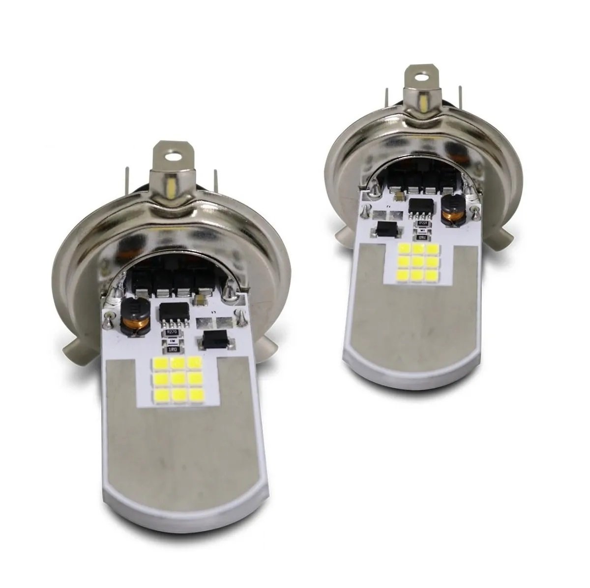 Lâmpada LED H4 Bivolt 12/24V 20W Branco 6500K Par Autopoli