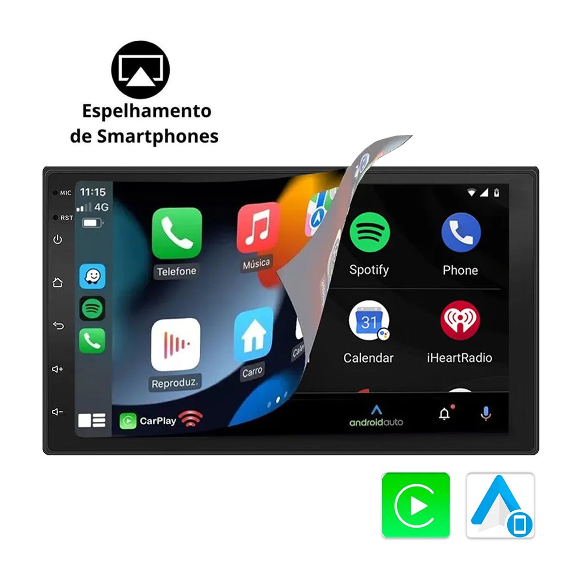 Multimídia Android Diamond X 7'' R8 Tecnology JR8
