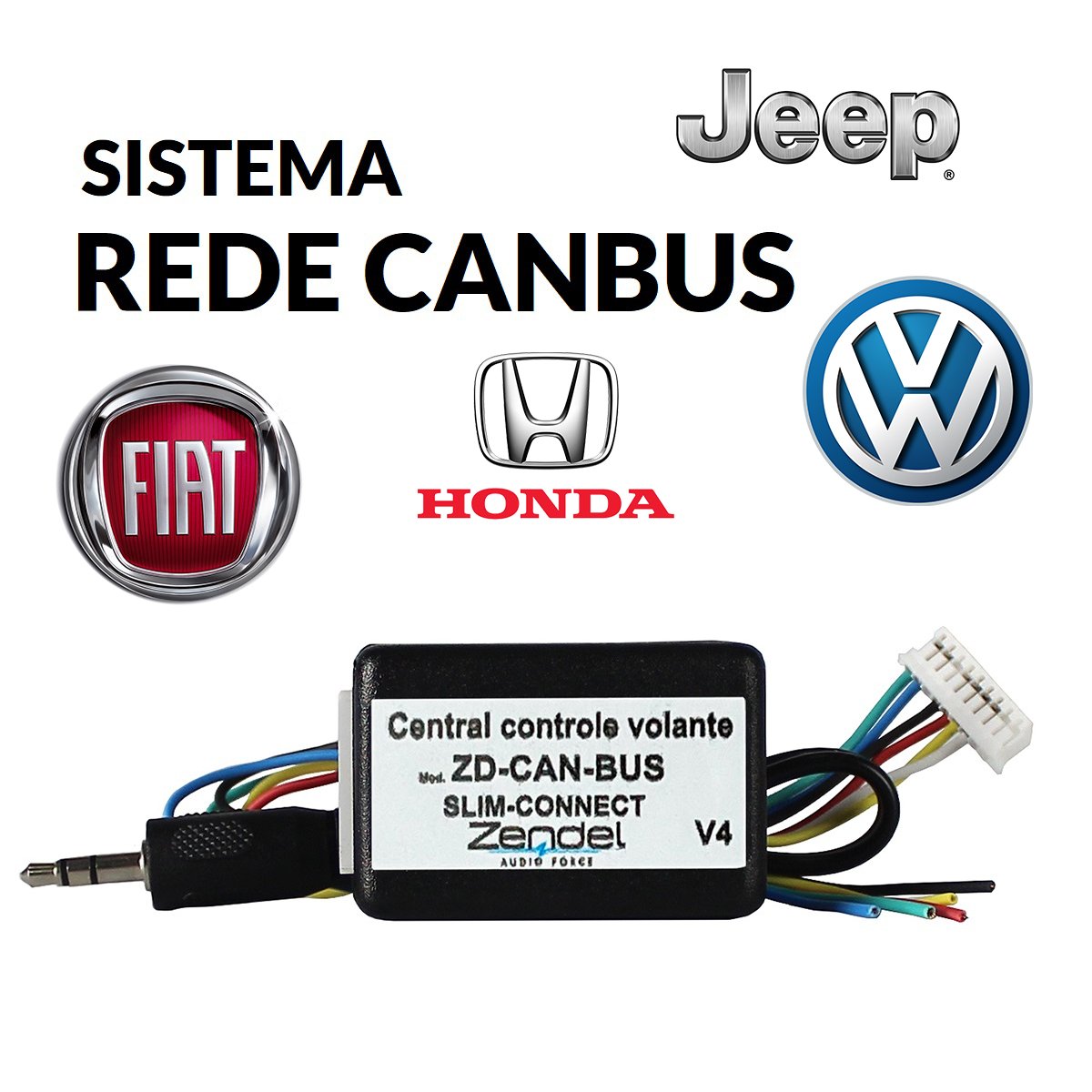 Interface Controle de Volante para Rede CAN Zendel