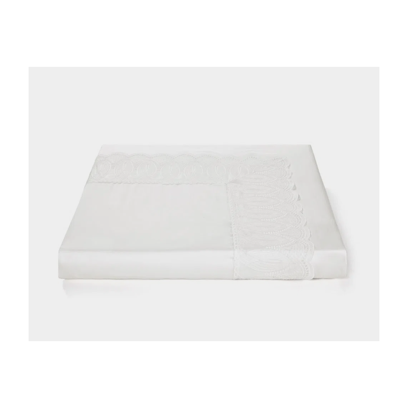 Jogo de Lençol Queen 600 Fios 100% Algodão Egípcio Romanzini Branco