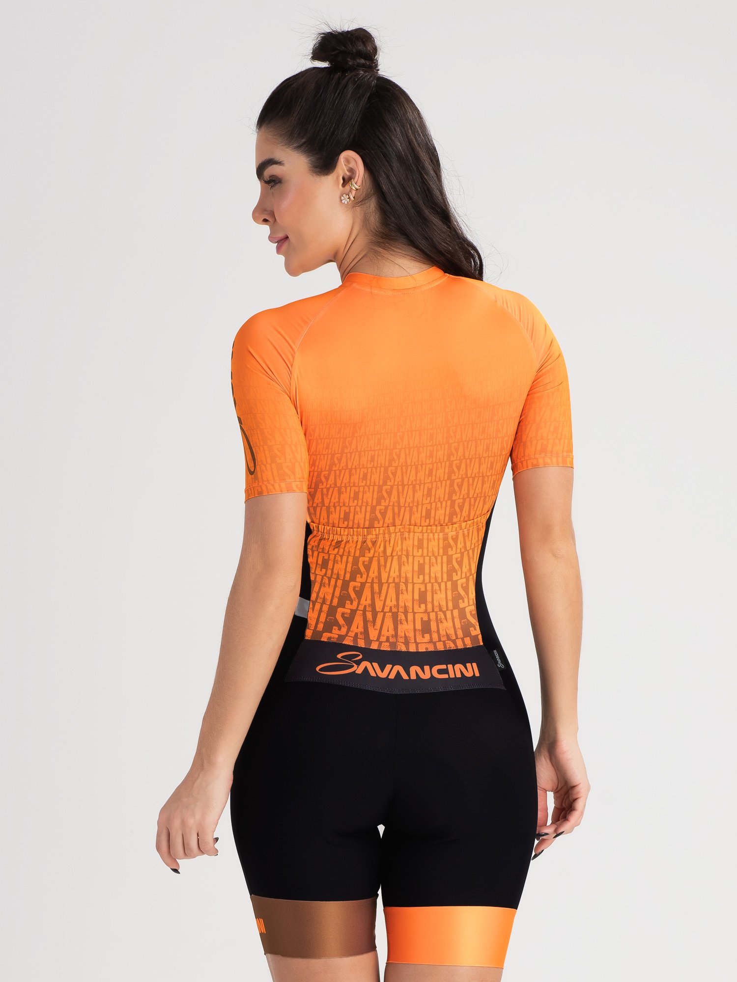 Macaquinho De Ciclismo Feminino Savancini Infinity Coffee