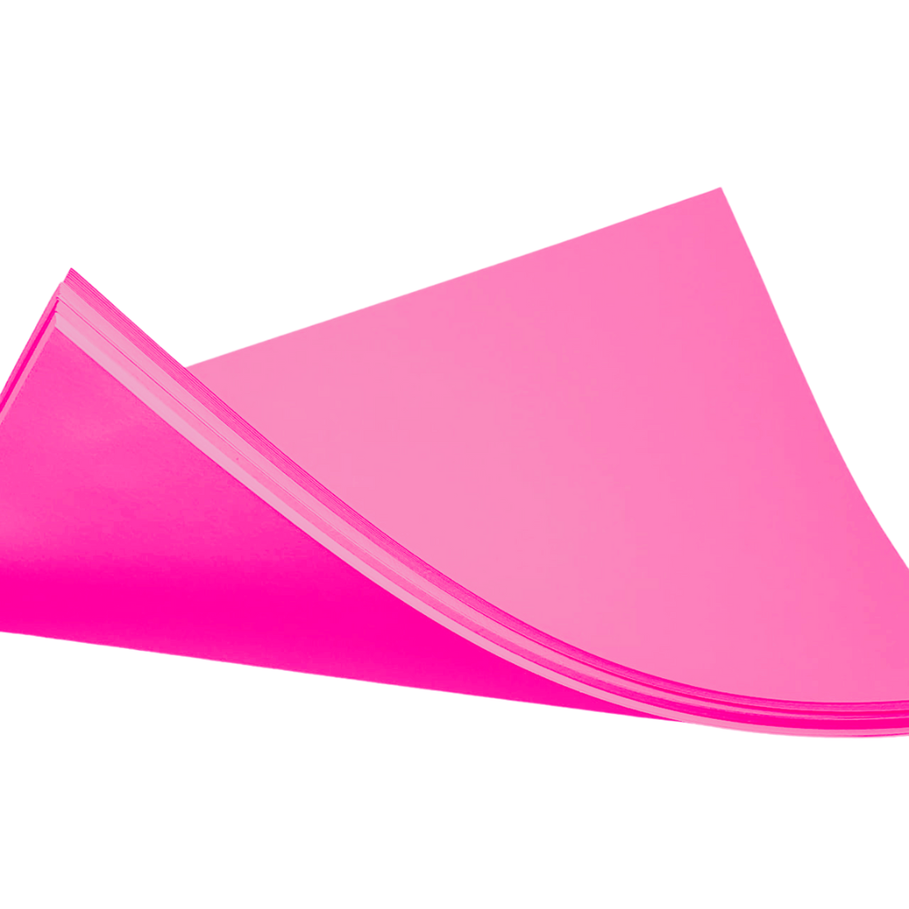 Papel Neon Plus 180g formato A4 Rosa - 10 folhas