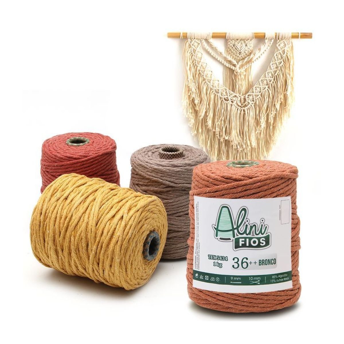 Barbante 36 Fios Alini Fios 1kg Fio Para Macramê e Artesanatos | Sissi Fios