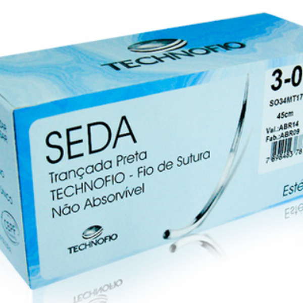 Fio de Sutura Seda Preta - TECHNOFIO Fio de Sutura Seda Preta - TECHNOFIO