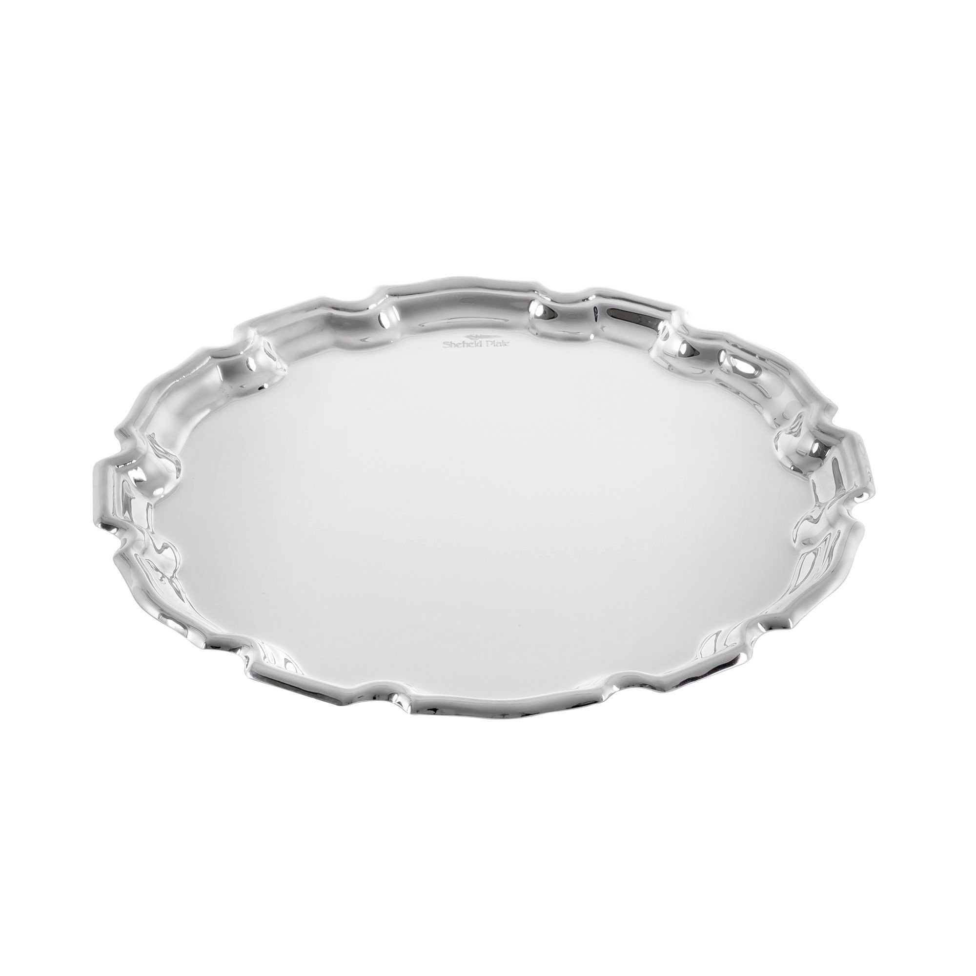 Salva Shefield Plate Redonda P Prata