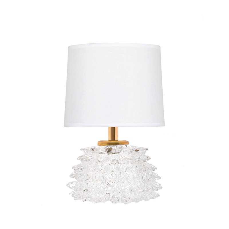 Abajur Murano Rostratto Cristal Transparente