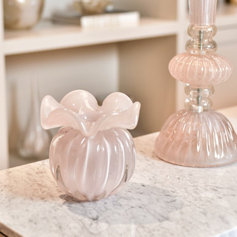 Vaso Murano Trouxinha Torcello P Jade Rosa