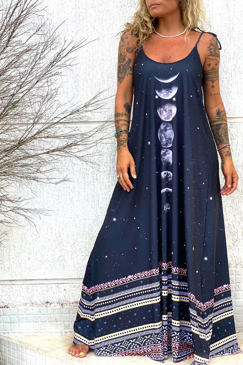 Vestido Longo Moon Phases