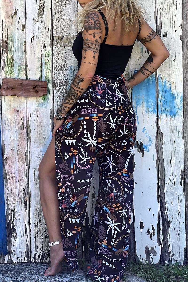 Calça Envelope Estampada Amor Tropical Edição Limitada