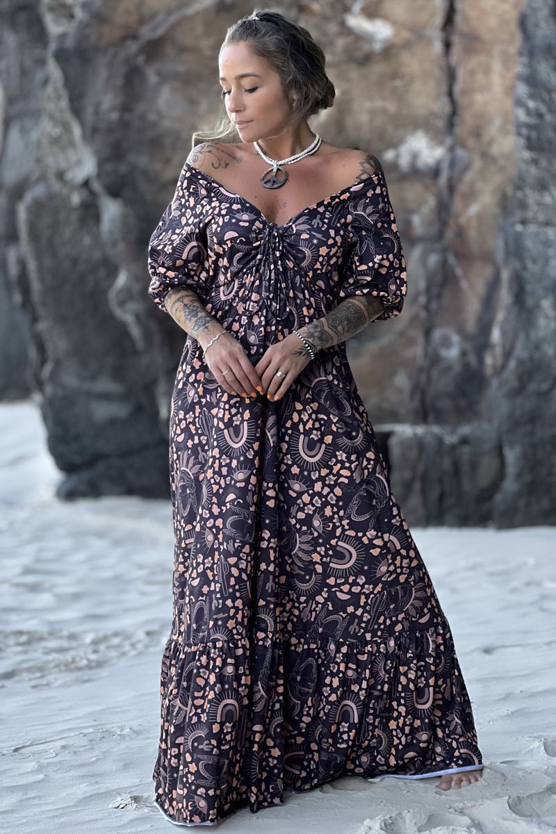 Vestido Longo Ciganinha Índio