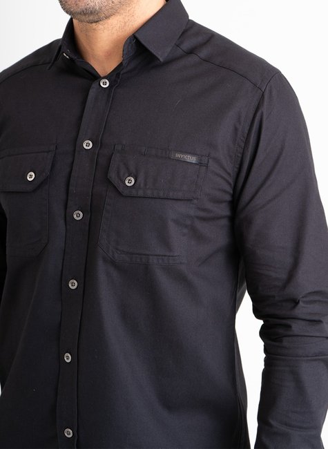 Camisa Tática Ability Manga Longa – Invictus - Preto