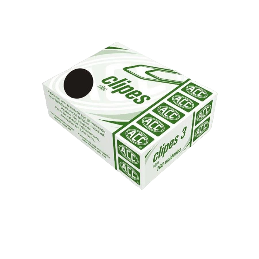CLIPES 3 PARA PAPEIS COM 100 UNI