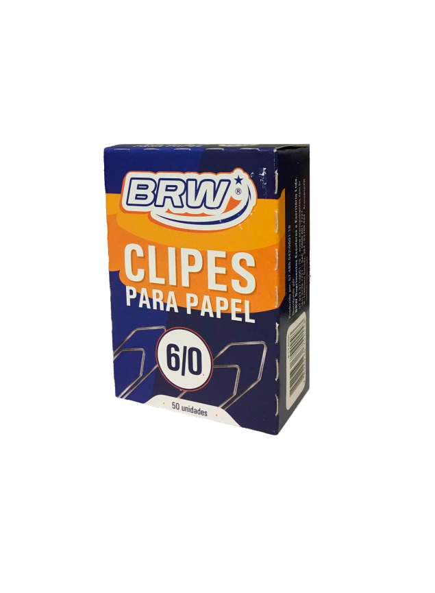 CLIPES 6/0 GALVANIZADO PARA PAPEIS BRW CX COM 50