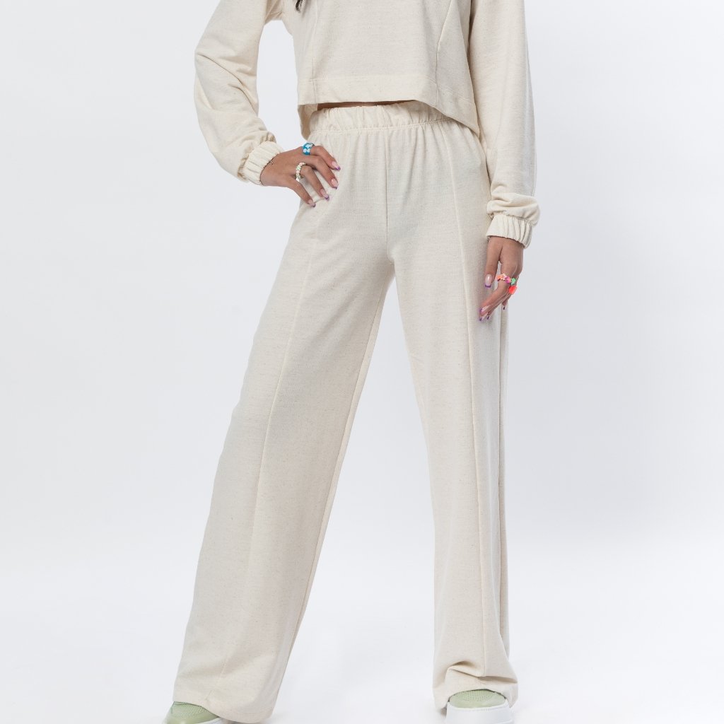 Conjunto de Roupa Juvenil Blusa e Calça Moletinho Linho