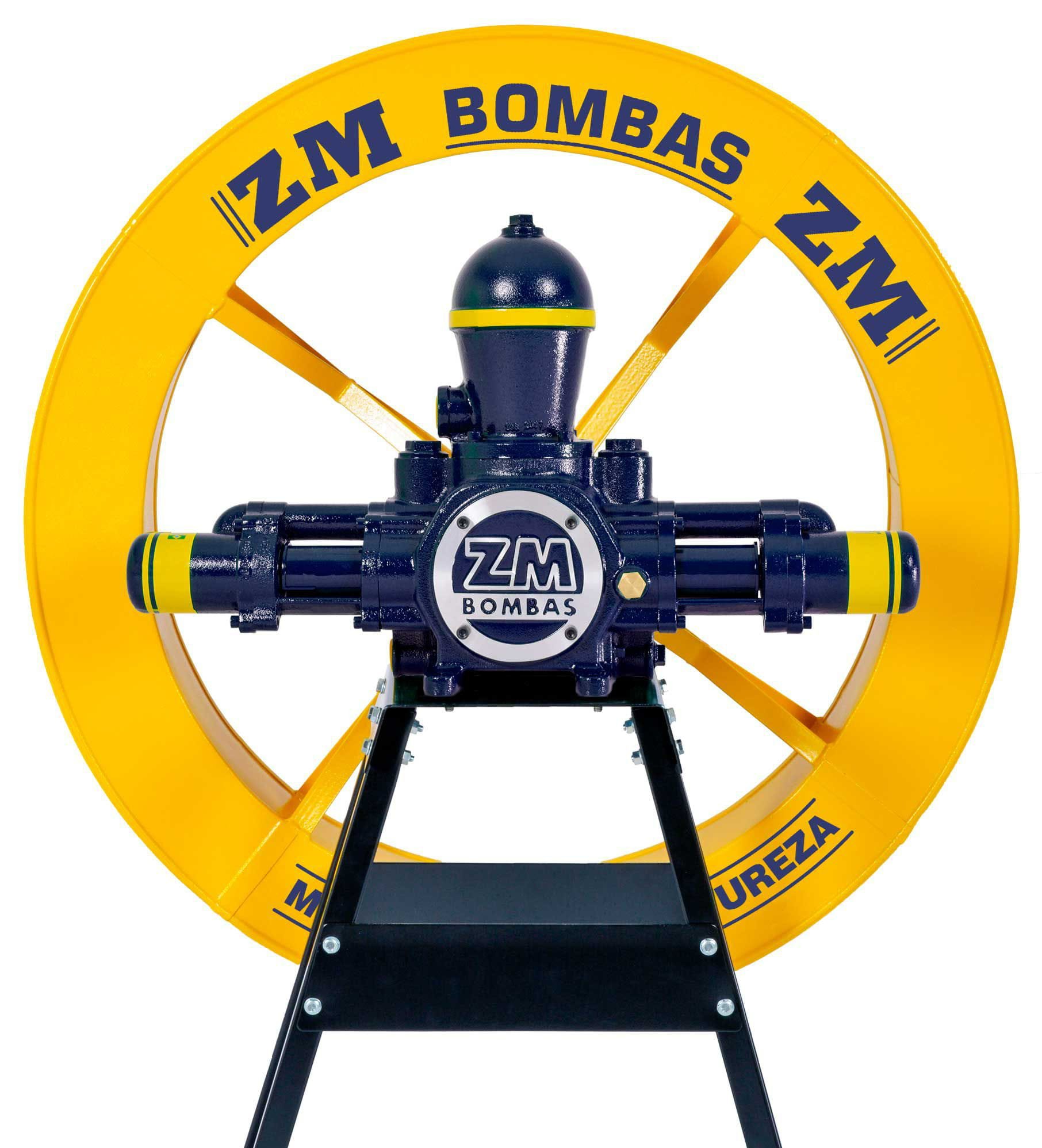 Bomba ZM 44 + roda de água 1,00 x 0,15m Kit - ZM Bombas Único