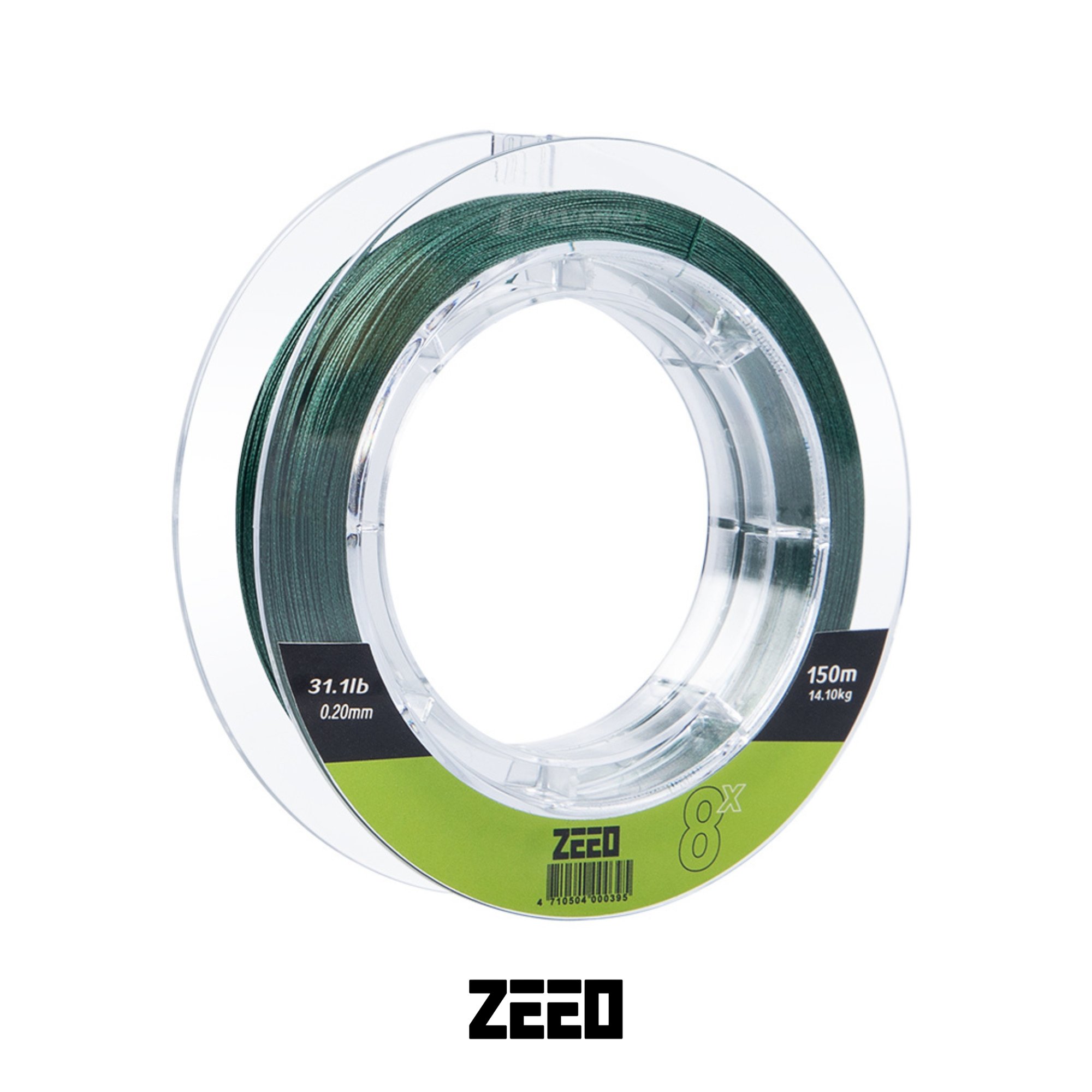 Linha Multifilamento ZEEO 8X - 150 Metros - Verde Musgo 0,31mm | 47,4lbs