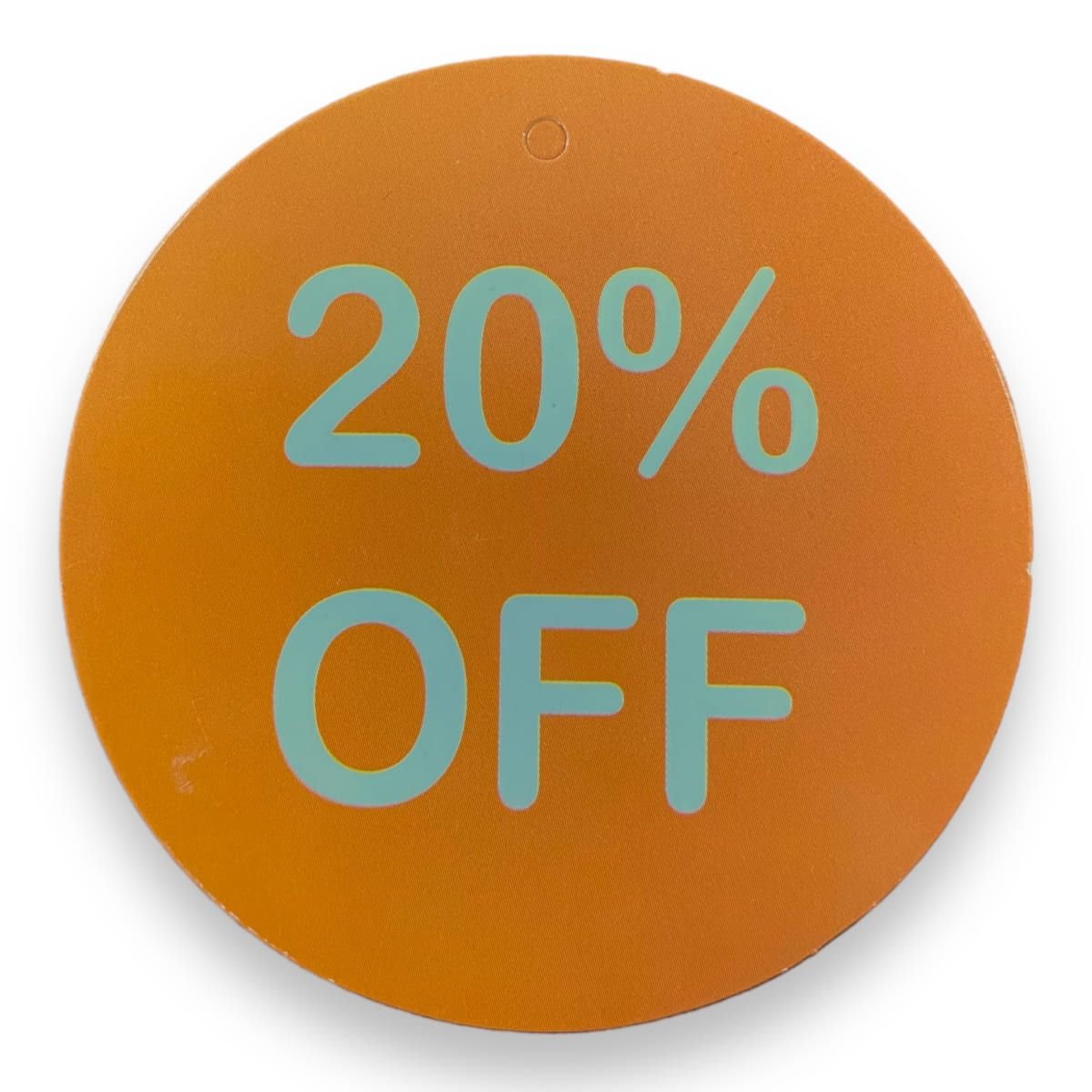 Tag Para Promoções Descontos % OFF 200 Peças - 20% Off - Laranja