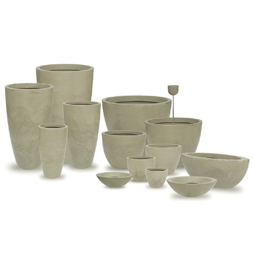 Vaso Vasart Verona Redondo Alto 40x70 - Antique Branco