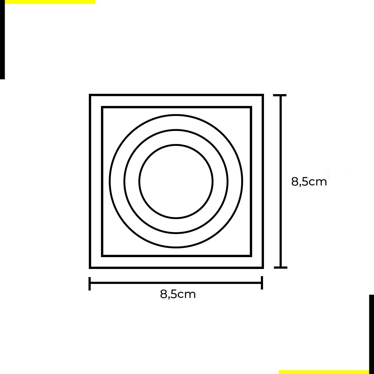 Spot de Embutir Micro Borda Mini Dicroica MR11 GU10 | Interlight