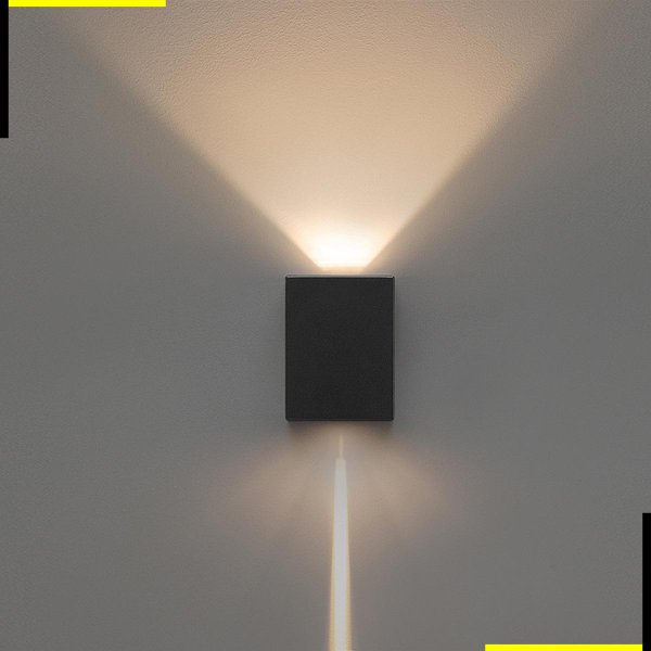 Arandela de Parede Effekt Facho Aberto/Fechado LED 8W 3000K IP65 Bivolt ...