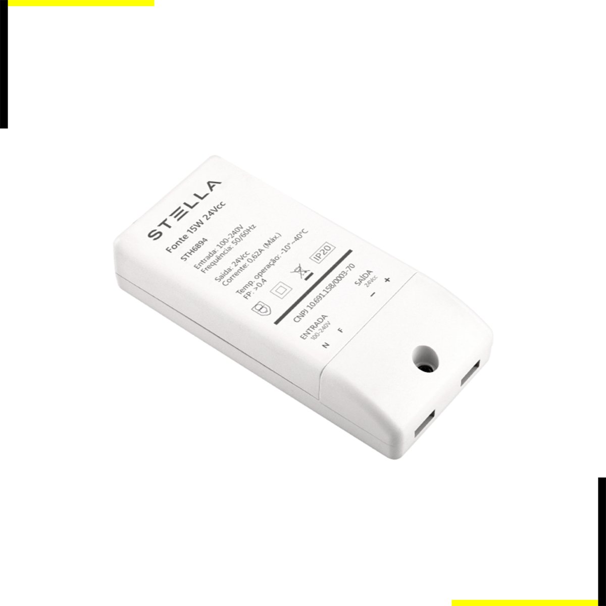 Fonte para LED 24V 15W Bivolt | Stella