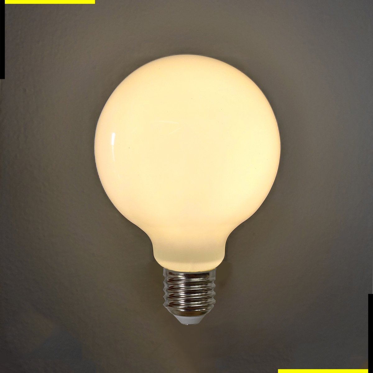 Lâmpada LED G95 Leitosa 2400K 4W 420LM E27 Bivolt | StarLux